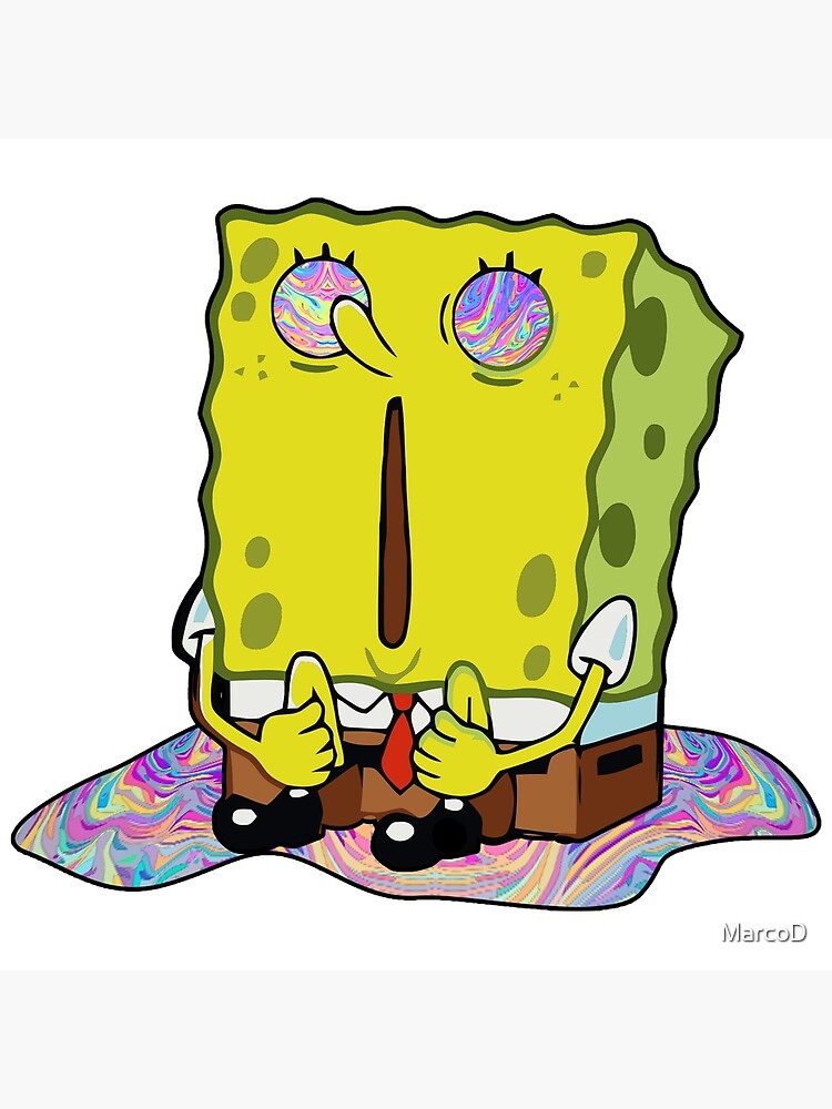 "SpongeBob Acid Pants" Poster for Sale by MarcoD | Redbubble