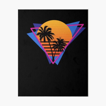 "80s Inspired Synthwave Sun Design" Art Board Print for Sale by ...