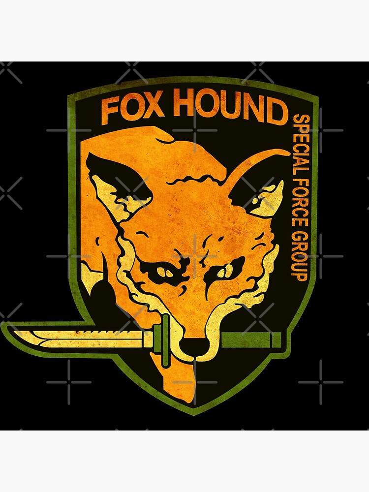 "-GAMING- Fox Hound Rust Logo" Photographic Print by ShimadaSan | Redbubble