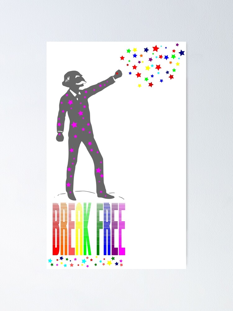 "Rainbow Riot" Poster by ConquerCommons | Redbubble