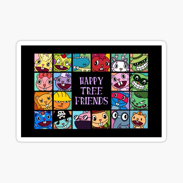 "Happy Tree Friends" Sticker for Sale by HuckleberryArts | Redbubble