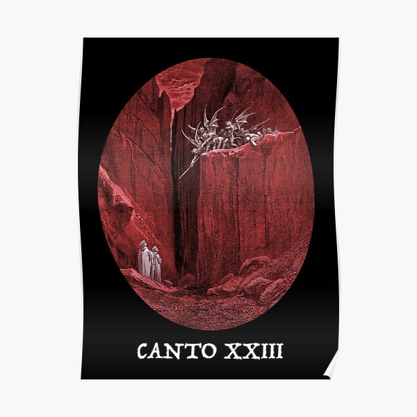 "Dantes Inferno Canto 23 (Malebranche)" Poster for Sale by Persona ...