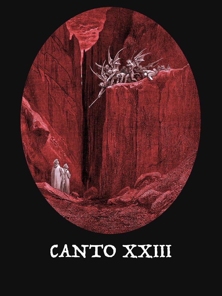 "Dantes Inferno Canto 23 (Malebranche)" T-shirt for Sale by Persona ...