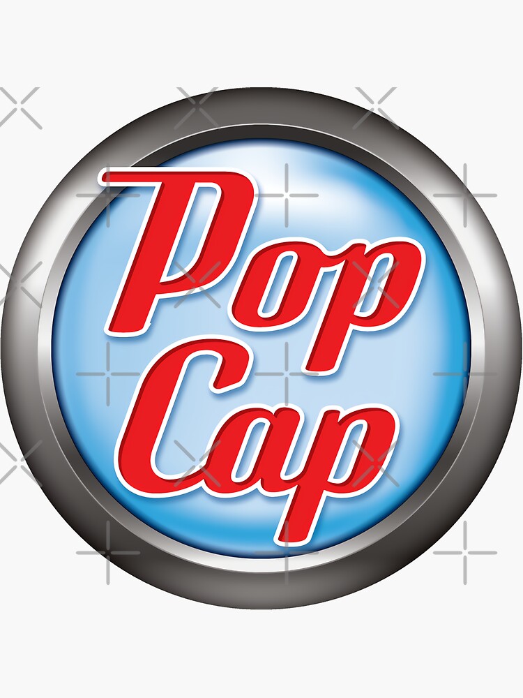 Pegatina «Logotipo de Popcap Games Late 2000's» de lukem0597 | Redbubble
