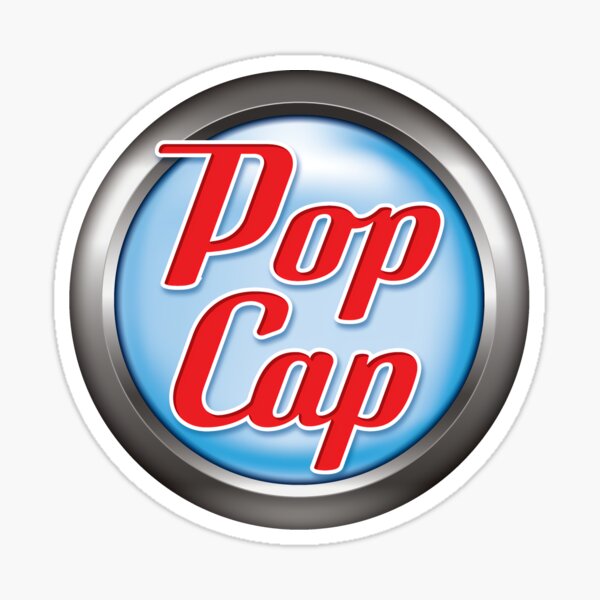 Pegatina «Logotipo de Popcap Games Late 2000's» de lukem0597 | Redbubble