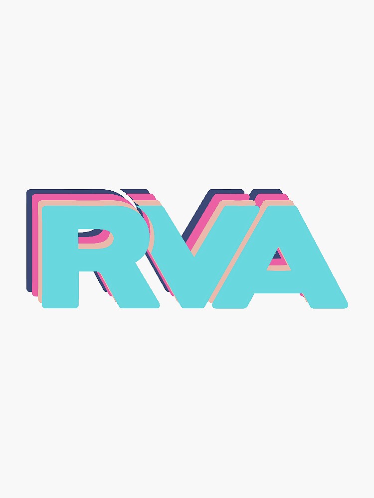 "Richmond, VA RVA Logo" Sticker for Sale by janieholstenart | Redbubble