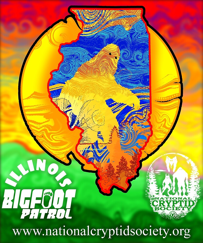 "Illinois Bigfoot Patrol New State Sasquatch Monster Retro ...