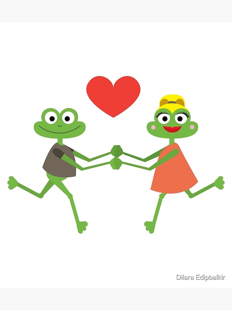 "Mr Frog, Love, Mrs Frog, Cute Frog Illustration, Line Art, Cute ...