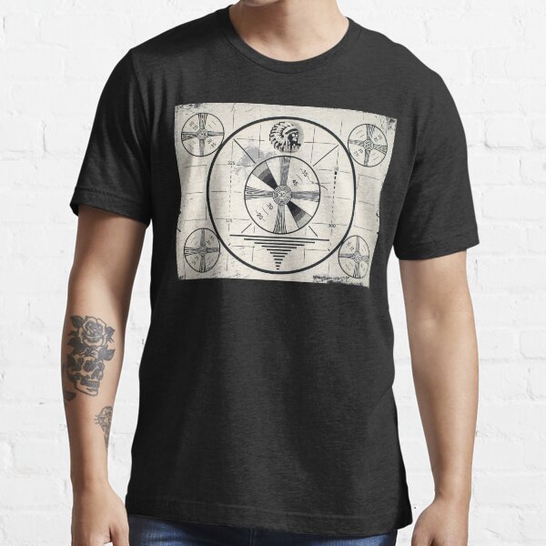 "Retro TV Monoscope Test Pattern" T-shirt for Sale by Glimmersmith ...