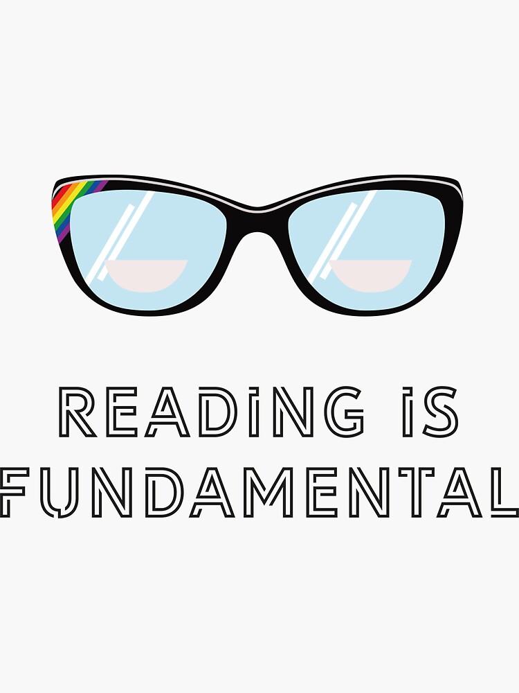 "Reading is Fundamental" Sticker for Sale by CloakAndDaggers | Redbubble