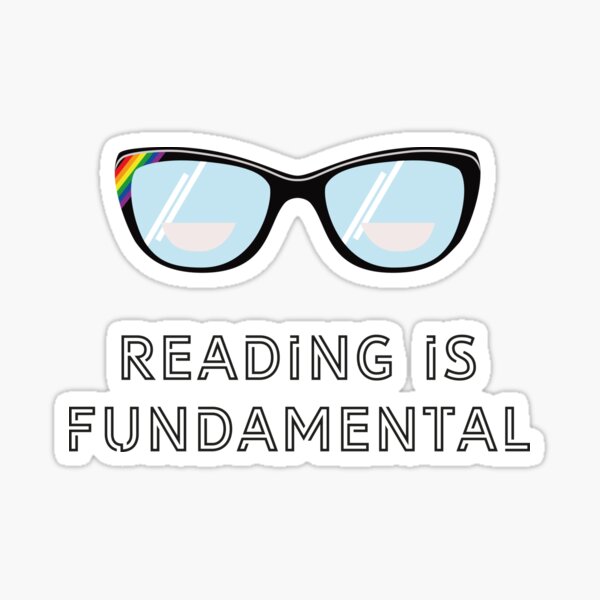 "Reading is Fundamental" Sticker for Sale by CloakAndDaggers | Redbubble