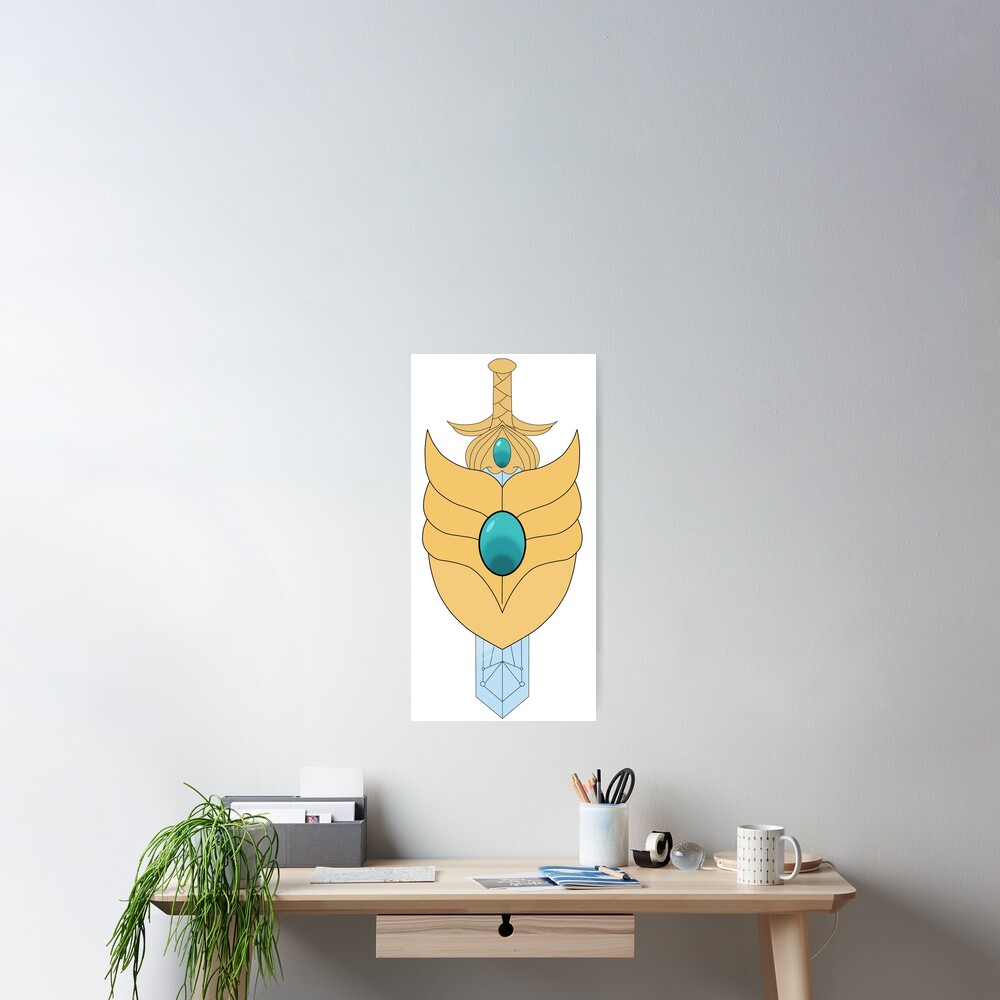 "She-Ra's Sword And Shield of Protection" Poster by StitchItMama ...
