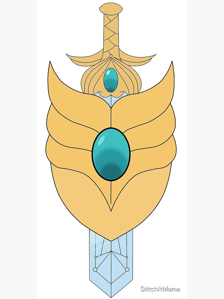 "She-Ra's Sword And Shield of Protection" Poster by StitchItMama ...