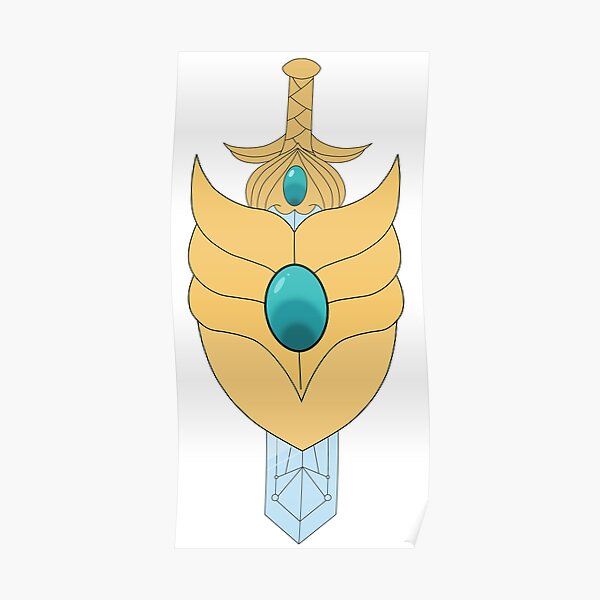 "She-Ra's Sword And Shield of Protection" Poster by StitchItMama ...