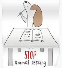 Animal Testing Posters | Redbubble