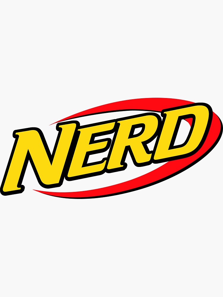 "Nerd" Sticker for Sale by popnerd | Redbubble