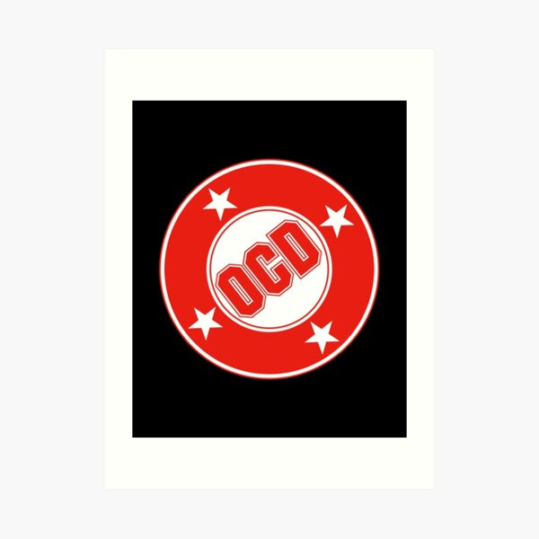 "OCD Red Logo" Art Print for Sale by popnerd | Redbubble