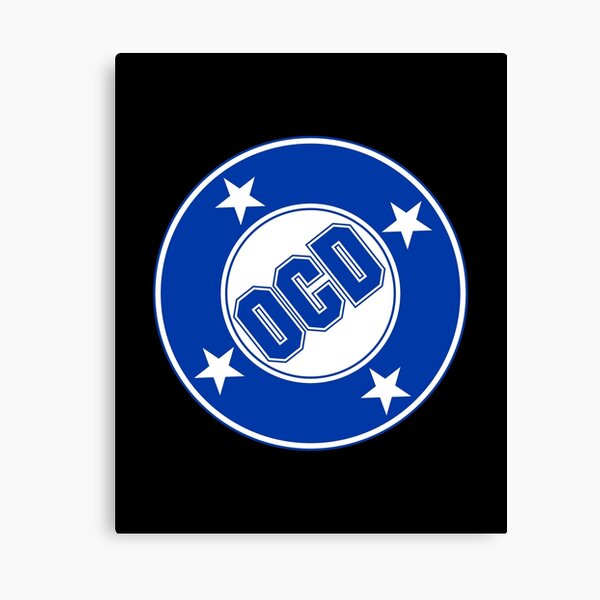 "OCD Blue Logo" Canvas Print by popnerd | Redbubble