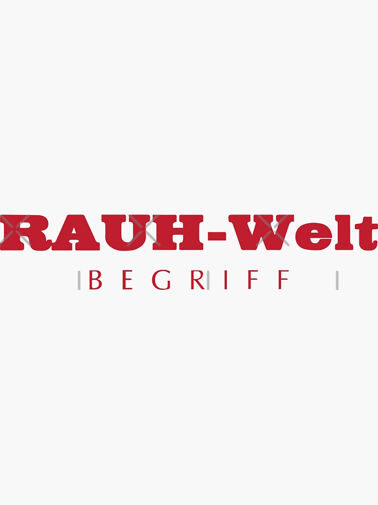 " RWB Rauh Welt Begriff Red Logo" Sticker for Sale by Too Sweet | Redbubble