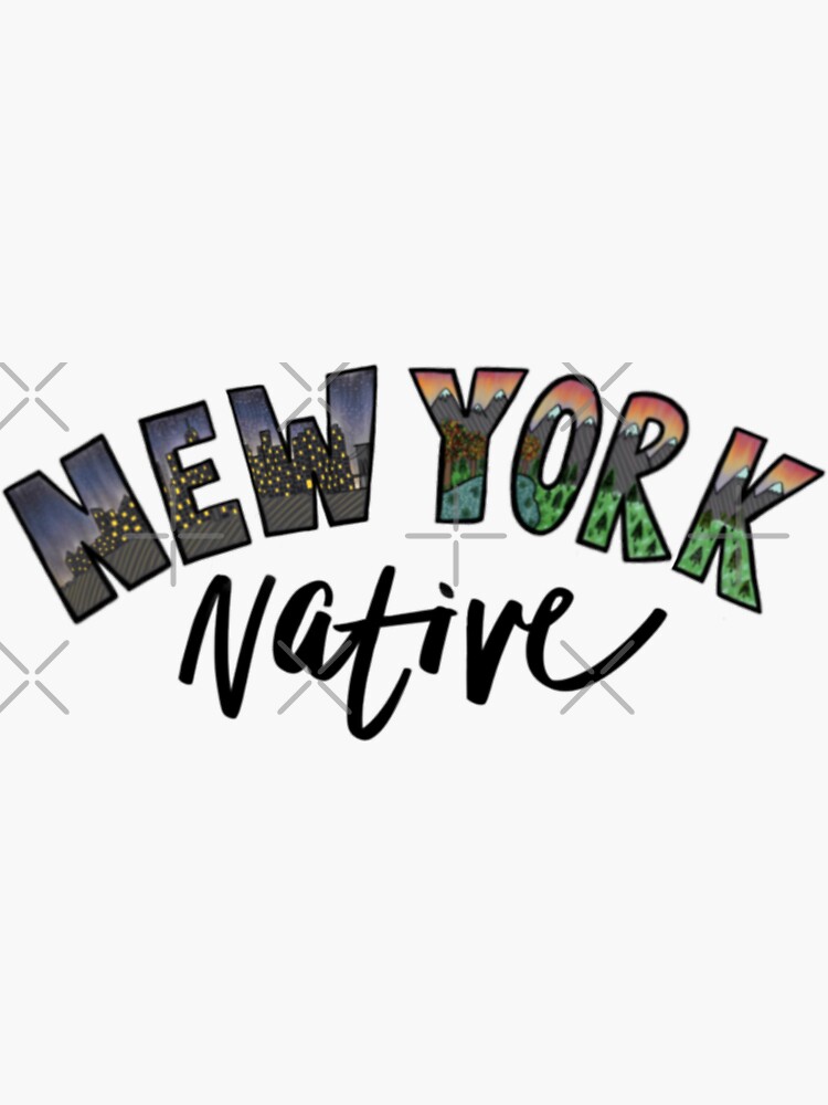 "New York Native " Sticker for Sale by jacquelyncarter | Redbubble