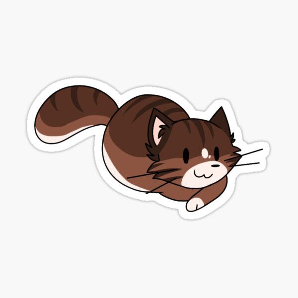 "Tabby cat sticker" Sticker for Sale by captaincostin | Redbubble