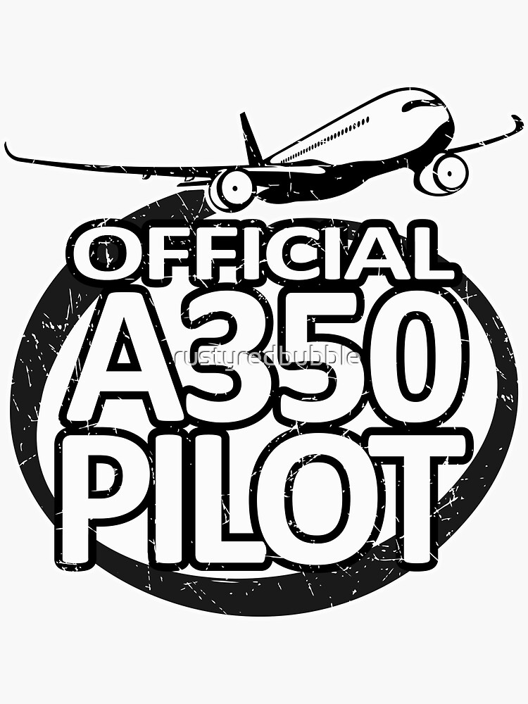 "Official A350 go" Sticker by rustyredbubble | Redbubble
