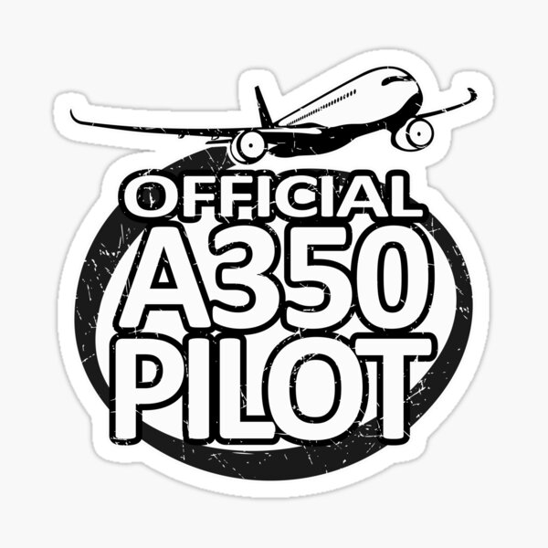 "Official A350 go" Sticker by rustyredbubble | Redbubble