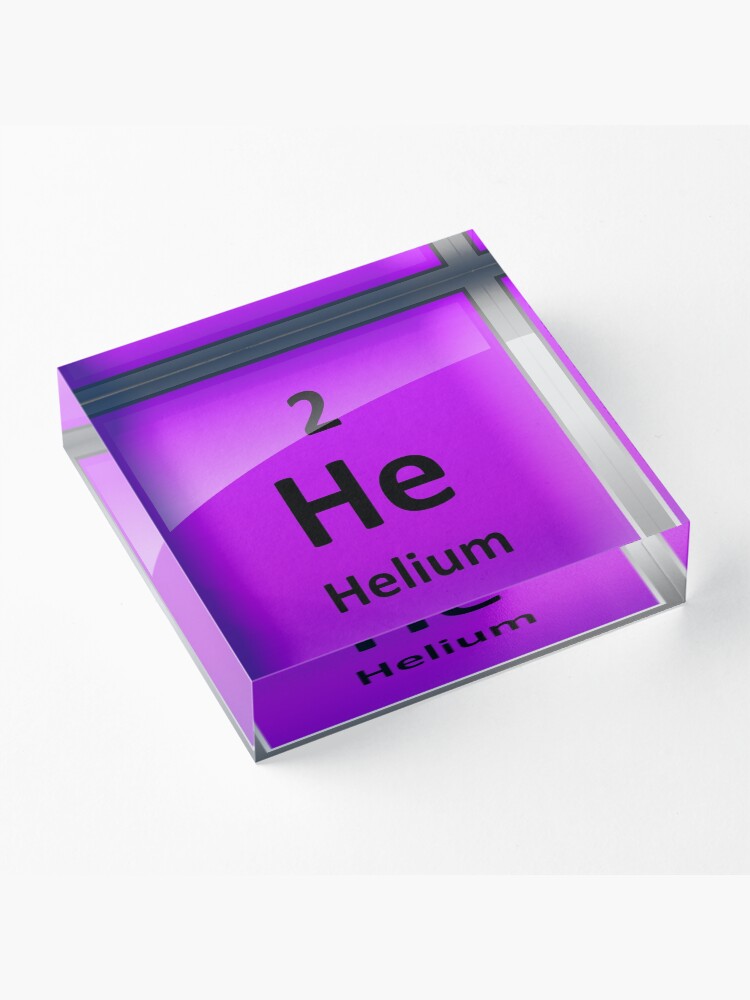 "Helium Element Tile - Periodic Table" Acrylic Block for Sale by ...