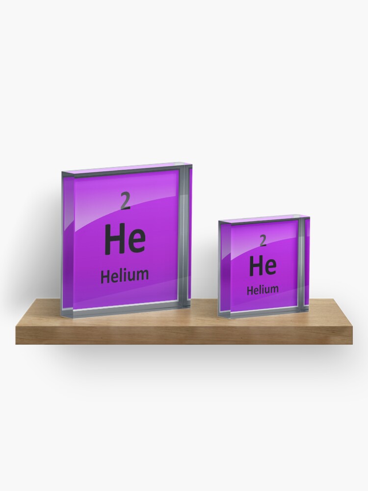 "Helium Element Tile - Periodic Table" Acrylic Block for Sale by ...