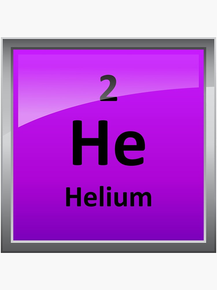 "Helium Element Tile - Periodic Table" Acrylic Block for Sale by ...