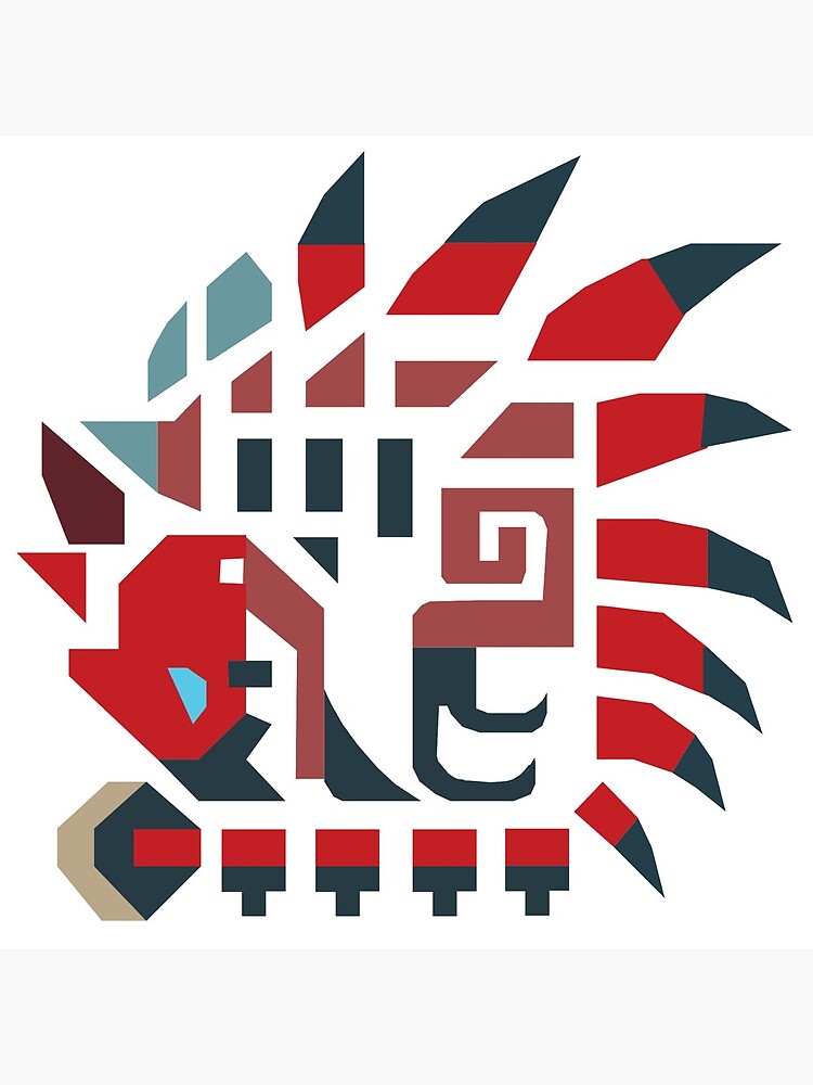 "Rathalos Monster Hunter Symbol Design" Acrylic Block for Sale by niymi ...