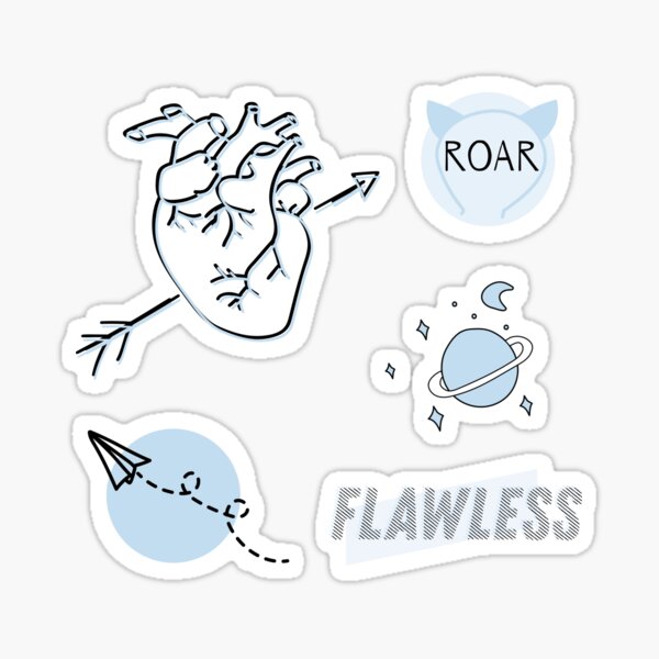 "Light Blue Pack - Aesthetic | Cute sticker bundle" Sticker for Sale by ...