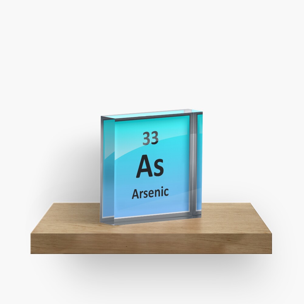 "Arsenic Element Symbol - Periodic Table" Acrylic Block by sciencenotes ...