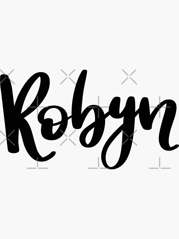 "Robyn " Sticker for Sale by ellietography | Redbubble