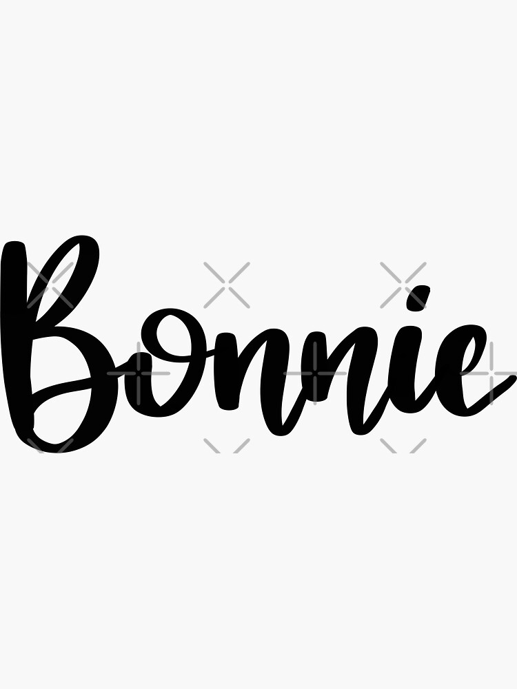 "Bonnie " Sticker for Sale by ellietography | Redbubble