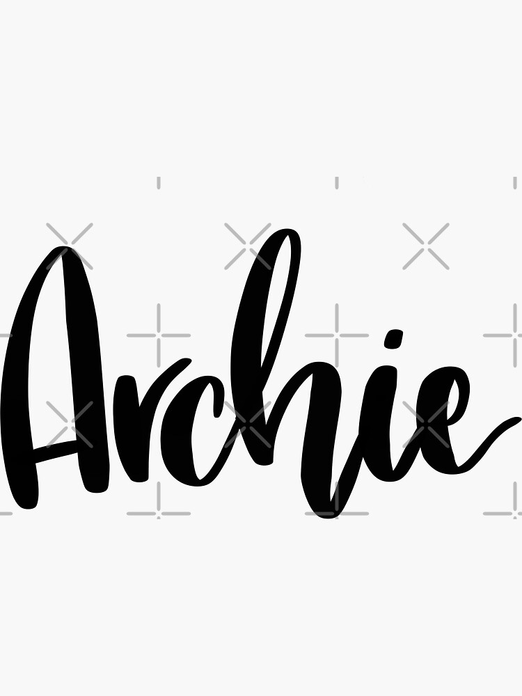 "archie" Sticker for Sale by ellietography | Redbubble