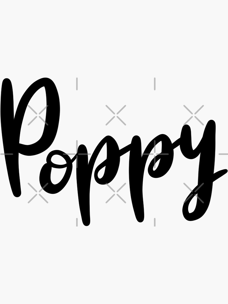 "Poppy " Sticker for Sale by ellietography | Redbubble
