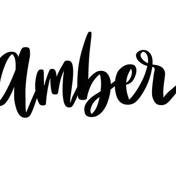 "Amber " Sticker for Sale by ellietography | Redbubble