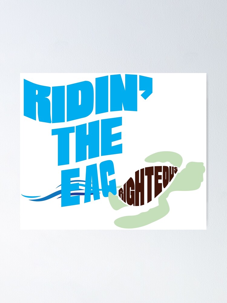 "Riding the EAC" Poster for Sale by 3parkys | Redbubble