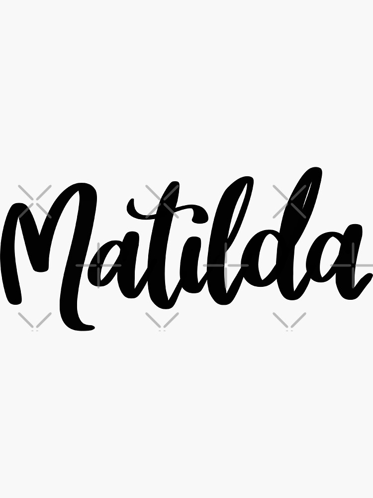 Pegatina «Matilda» de ellietography | Redbubble