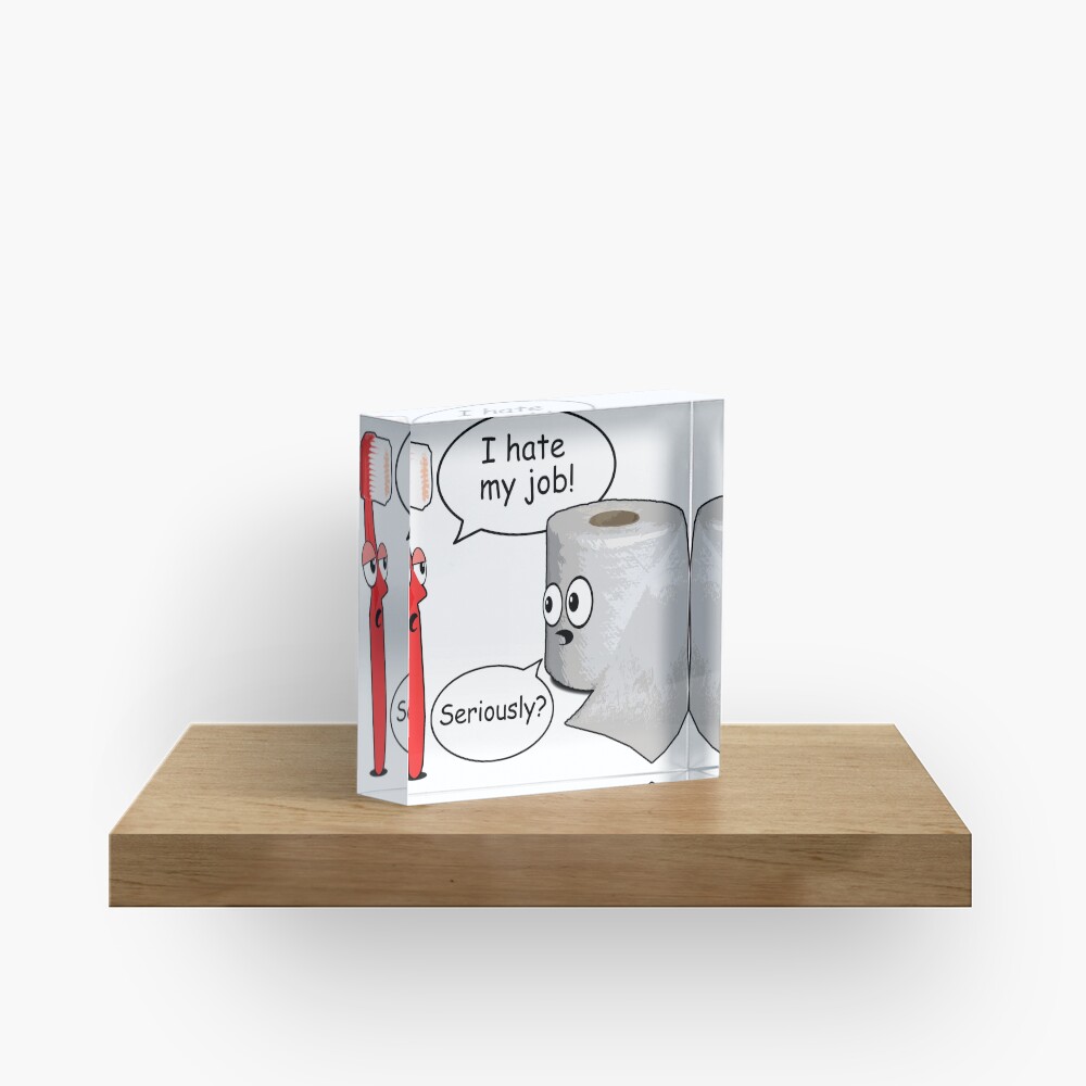 "Funny Sayings - I hate my job" Sticker for Sale by robotface | Redbubble