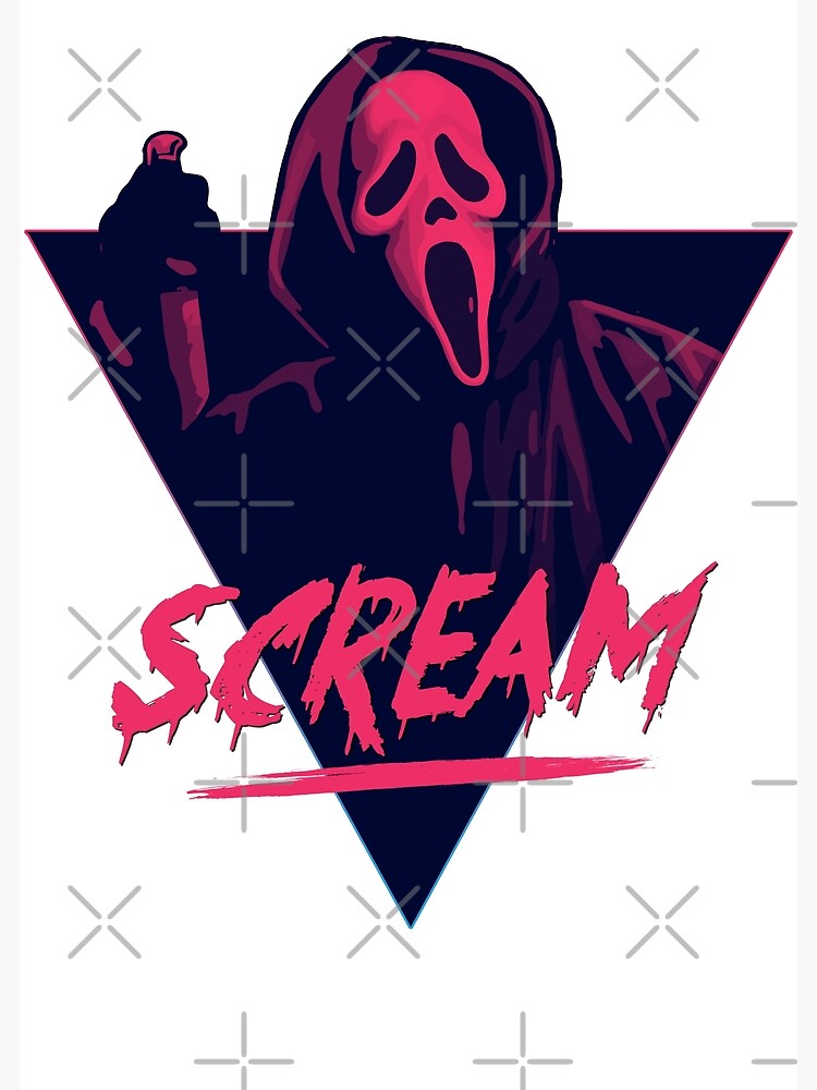 "Scream movie - 80s design" Poster for Sale by BadgerofWater | Redbubble