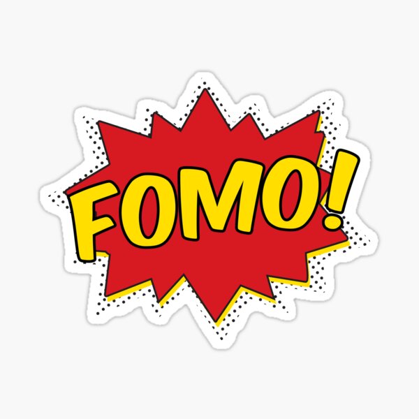 "Super Fomo" Sticker by teesaurus | Redbubble
