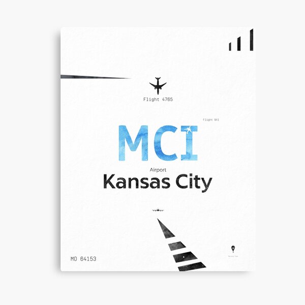 "Kansas City, MCI, Airport code" Canvas Print by Pranatheory | Redbubble