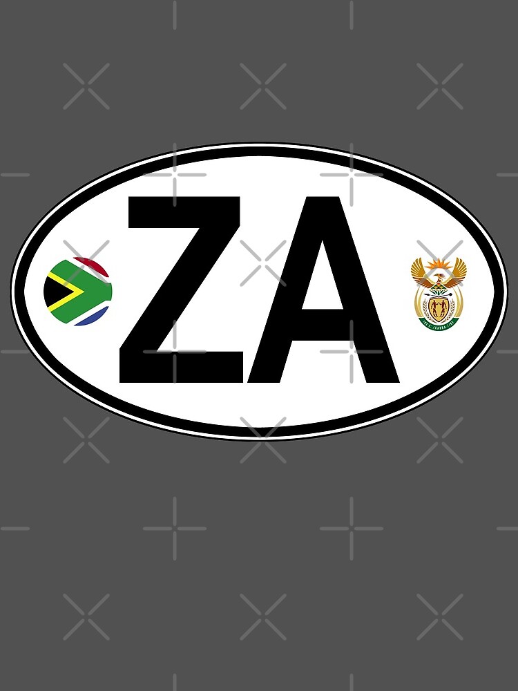 "South Africa Oval Country Code Decal" Drawstring Bag for Sale by rogue ...