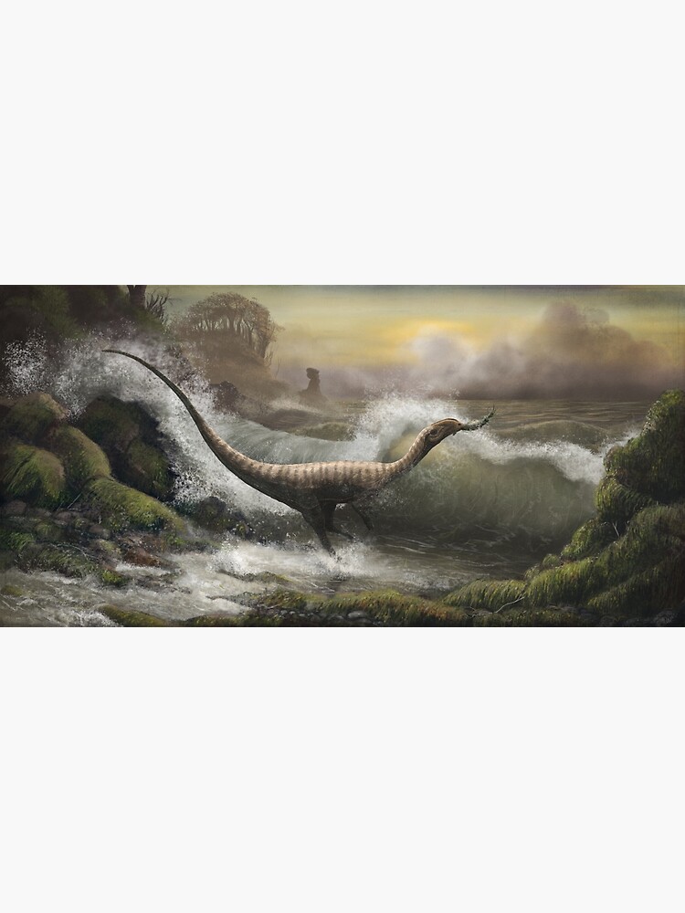 "Sarcosaurus by the sea" Art Print by MarkWitton | Redbubble