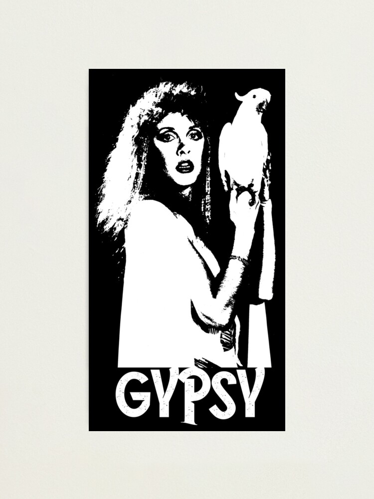 "Stevie Gypsy - White Stencil - Nicks" Photographic Print for Sale by ...