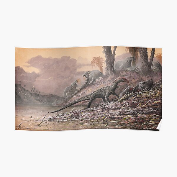 "Teleocrater rhadinus" Poster for Sale by MarkWitton | Redbubble