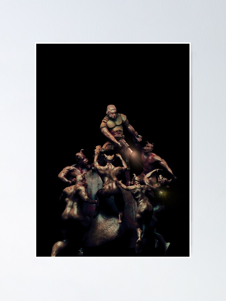 "The Ultimate DOOM" Poster by FreeflowArt | Redbubble