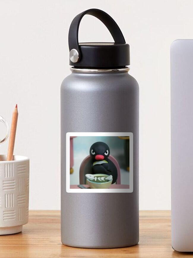 "Pingu The Penguin Angry - Noot Noot" Sticker for Sale by Luseres ...
